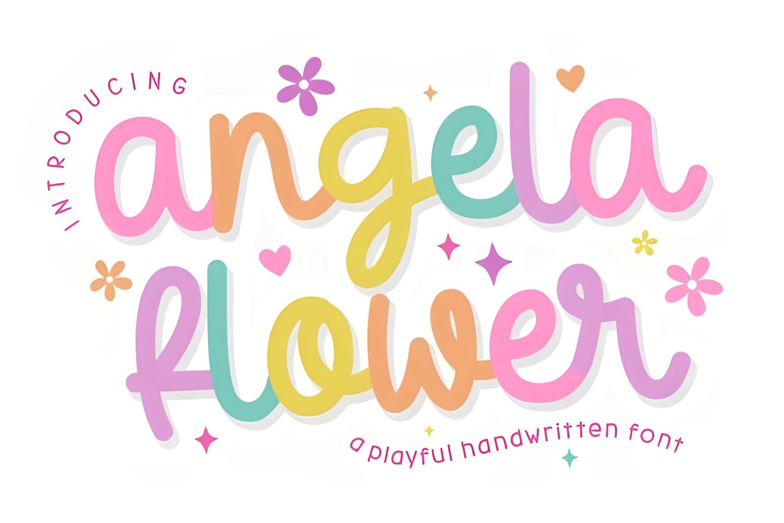 Angela Flower Font - Download for Free