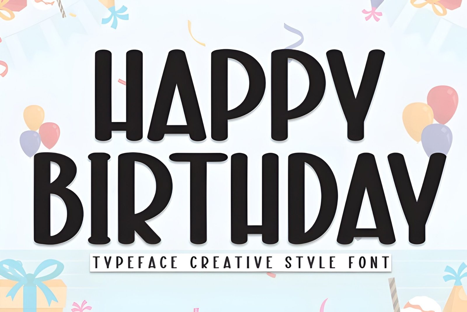 Happy Birthday Font 3 - Download for Free