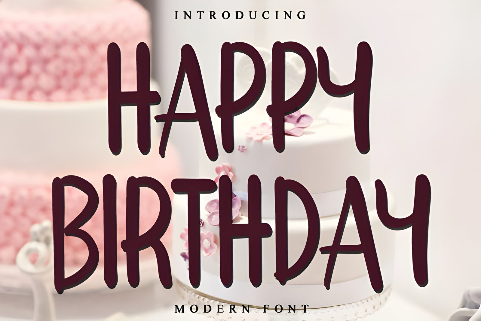Happy Birthday Font 6 - Download for Free