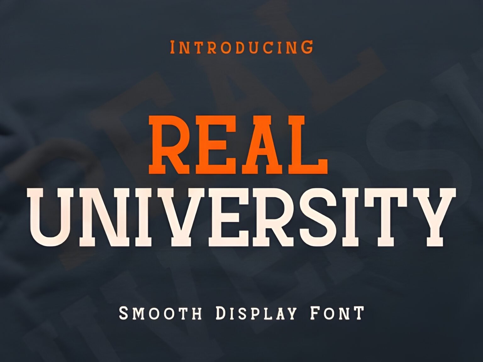 Real University Font - Download for Free