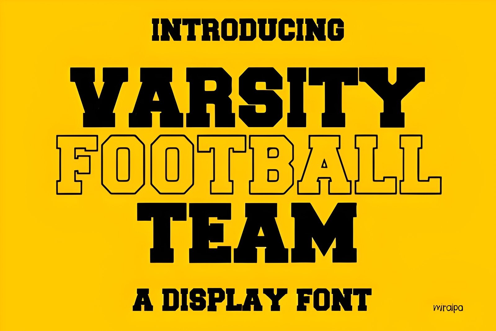 Varsity Football Team Font - Download for Free
