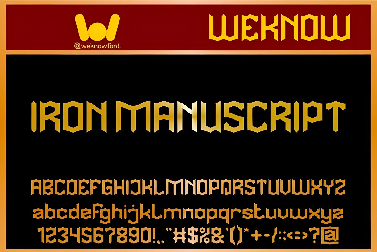 Iron Manuscript Font - Download for Free