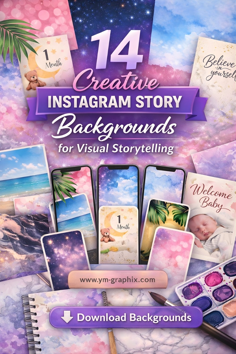 14 Instagram Story Template Background Picks for Visual Storytelling