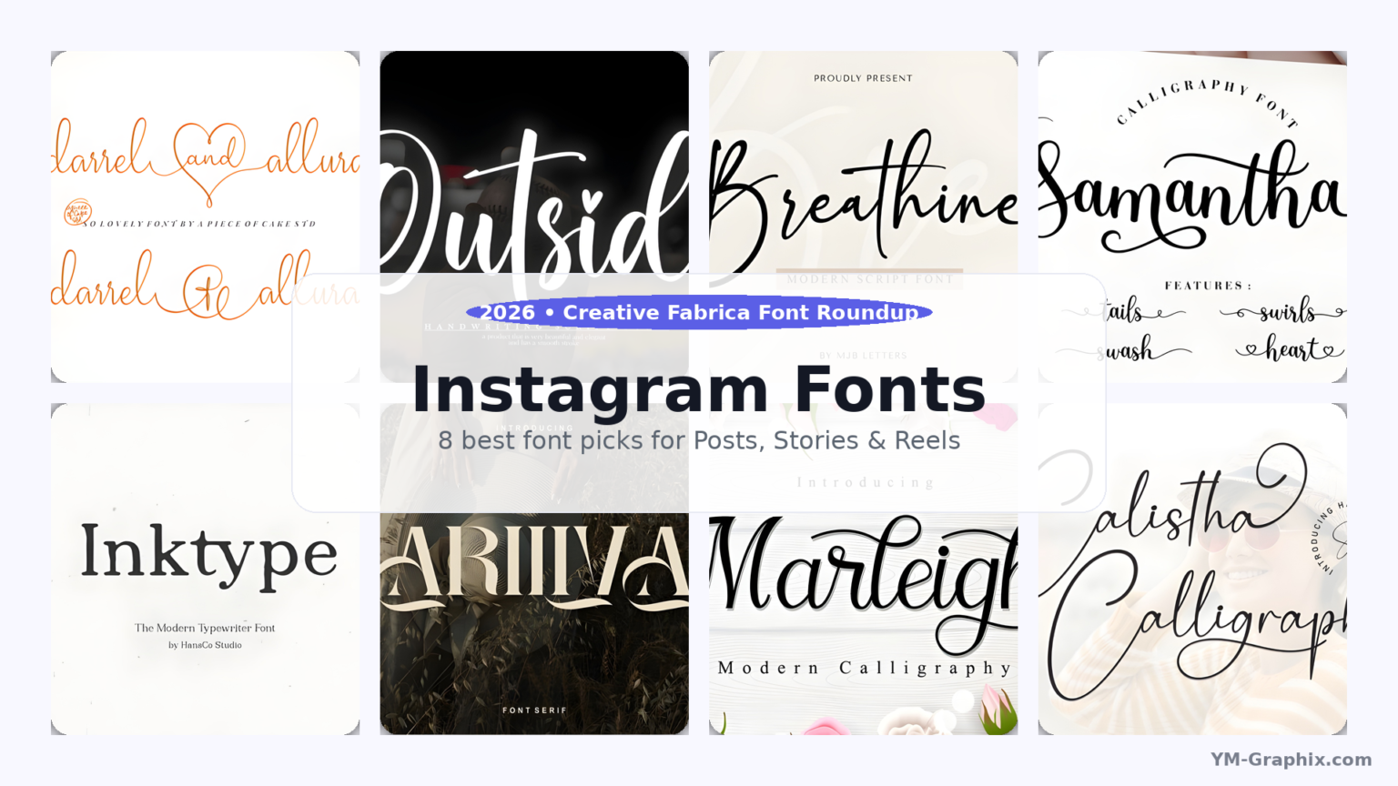 8 Best Fonts for Posts, Stories & Reels (2026)-Download Link