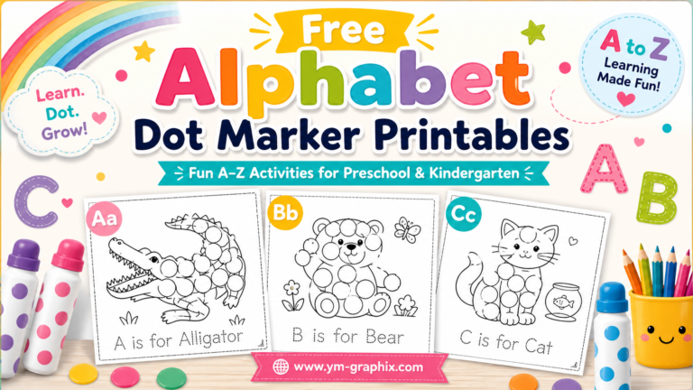 Free Alphabet Dot Marker Printables for Preschool & Kindergarten ...